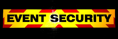 Event Security Fluorescent Magnetic Warning Sign | eBay