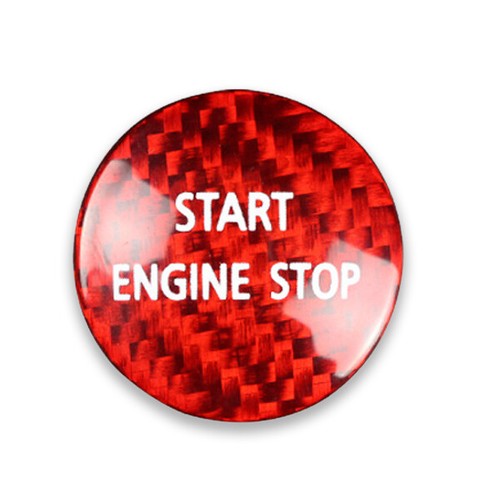 Red Engine Start Stop Button Cover Trim Fit For Land Rover Discovery 4 ...