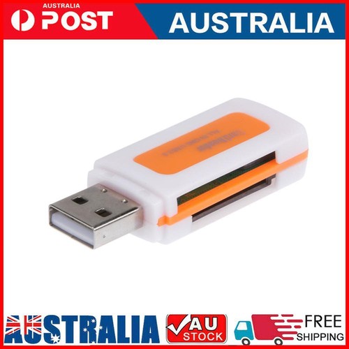 Mini USB2.0 4 Card Slots Smart Card Reader SD/MMC TF MS M2 Card Reader ...