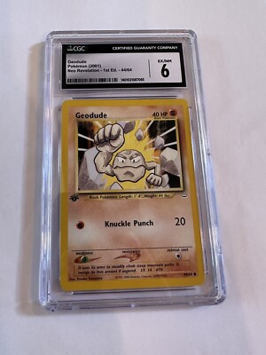 Geodude 44/64 1st Edition Neo Revelation Set Pokemon Card 2001 Vintage ...