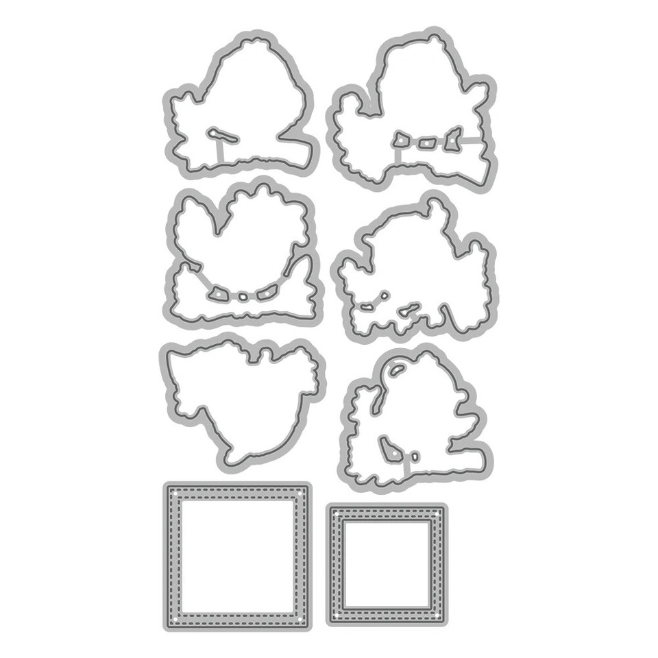 Silly Birds I Am the Best I Will Do My Best Metal Cutting Dies Clear ...