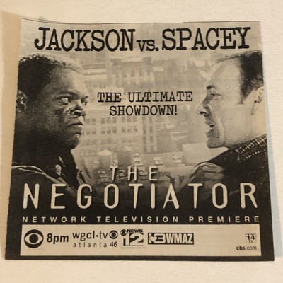 Negotiator Tv Guide Print Ad Kevin Spacey Samuel L Jackson TPA14 | eBay