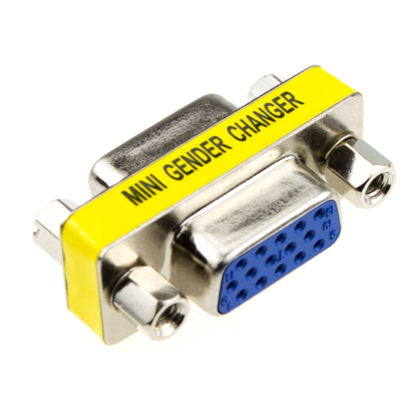 15pin SVGA/VGA Gender Changer Adapter COUPLER Female to F - 15 pin HD15 ...