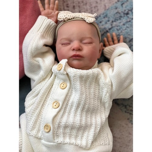 20“ Realistic Reborn Baby Dolls Soft Cloth Body Lifelike Sleeping ...