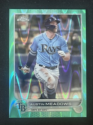 2022 Topps Chrome Sonic Aqua Pink Pulse Refractor Card /199 Austin ...