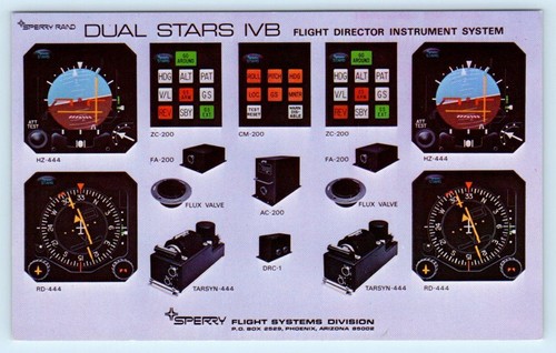 PHOENIX, AZ ~ Advertising SPERRY RAND Dual Stars FLIGHT SYSTEMS Sample ...