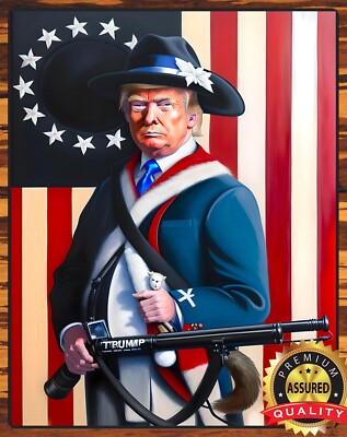 Donald Trump - Art - Painting To Be Signed By Artist - Metal Sign 11 x ...