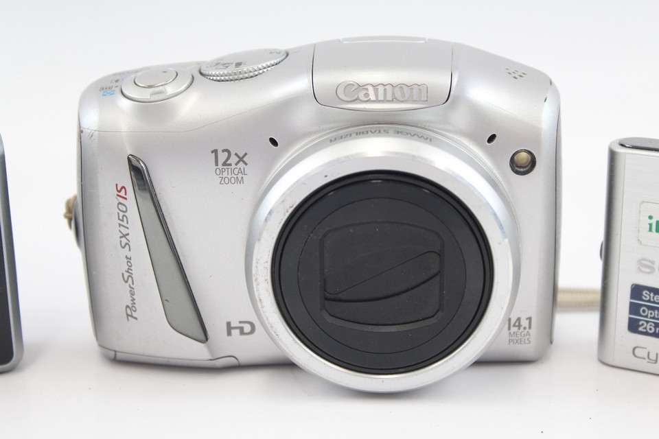 Vintage Digital Compact Cameras Working Inc Sony, Canon, Olympus x 3 ...