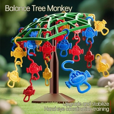 Desktop Game Monkey Climbing Tree Toy Hanging Monkey Balance Game Toy ...