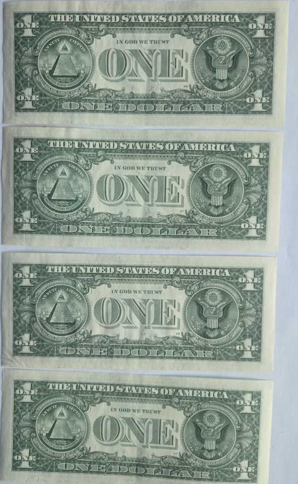 Four SEQUENTIAL 2021 1 DOLLAR Star Notes FROM THE DALLAS MINT | eBay