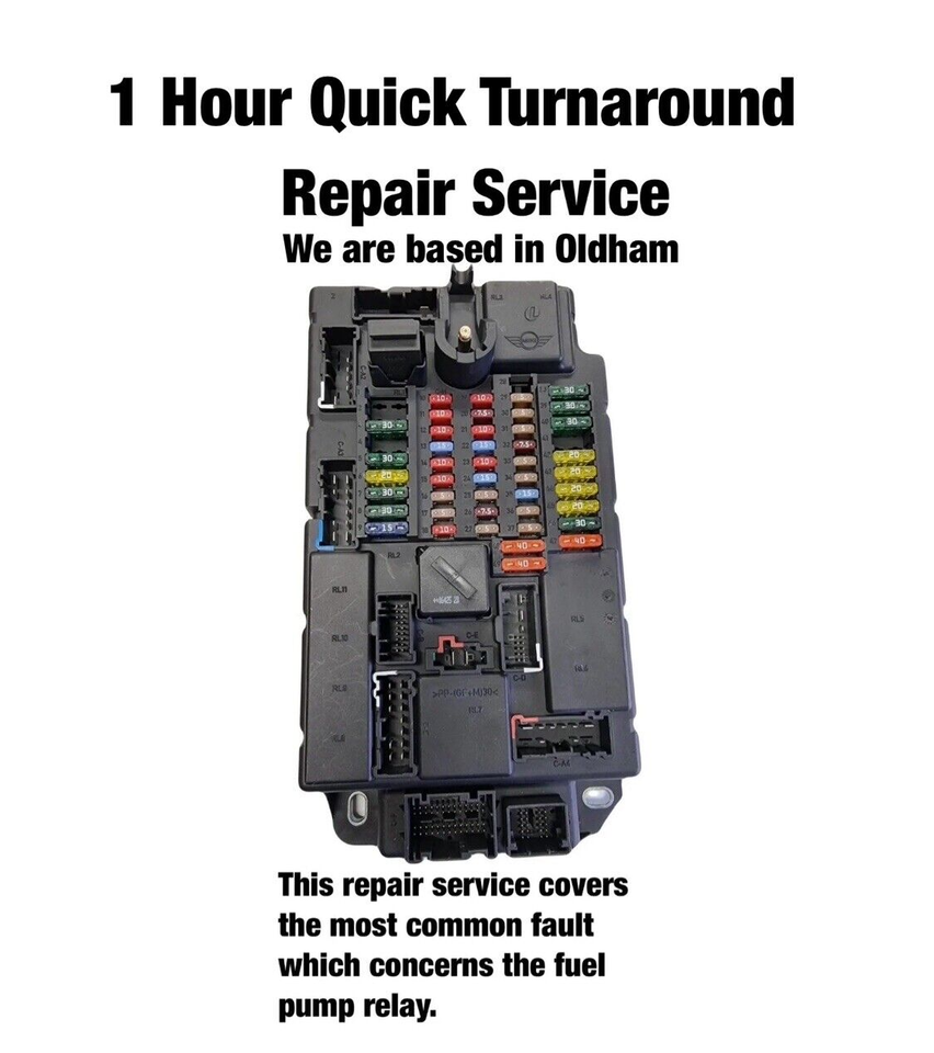 Mini R55 R56 R57 JBE BCM Fusebox SPEG Repair Service To your Own Fuse ...