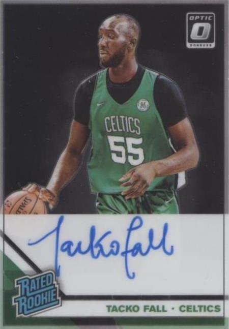 2019-20 Panini Donruss Optic - Rated Rookie Tacko Fall #161 Signatures ...