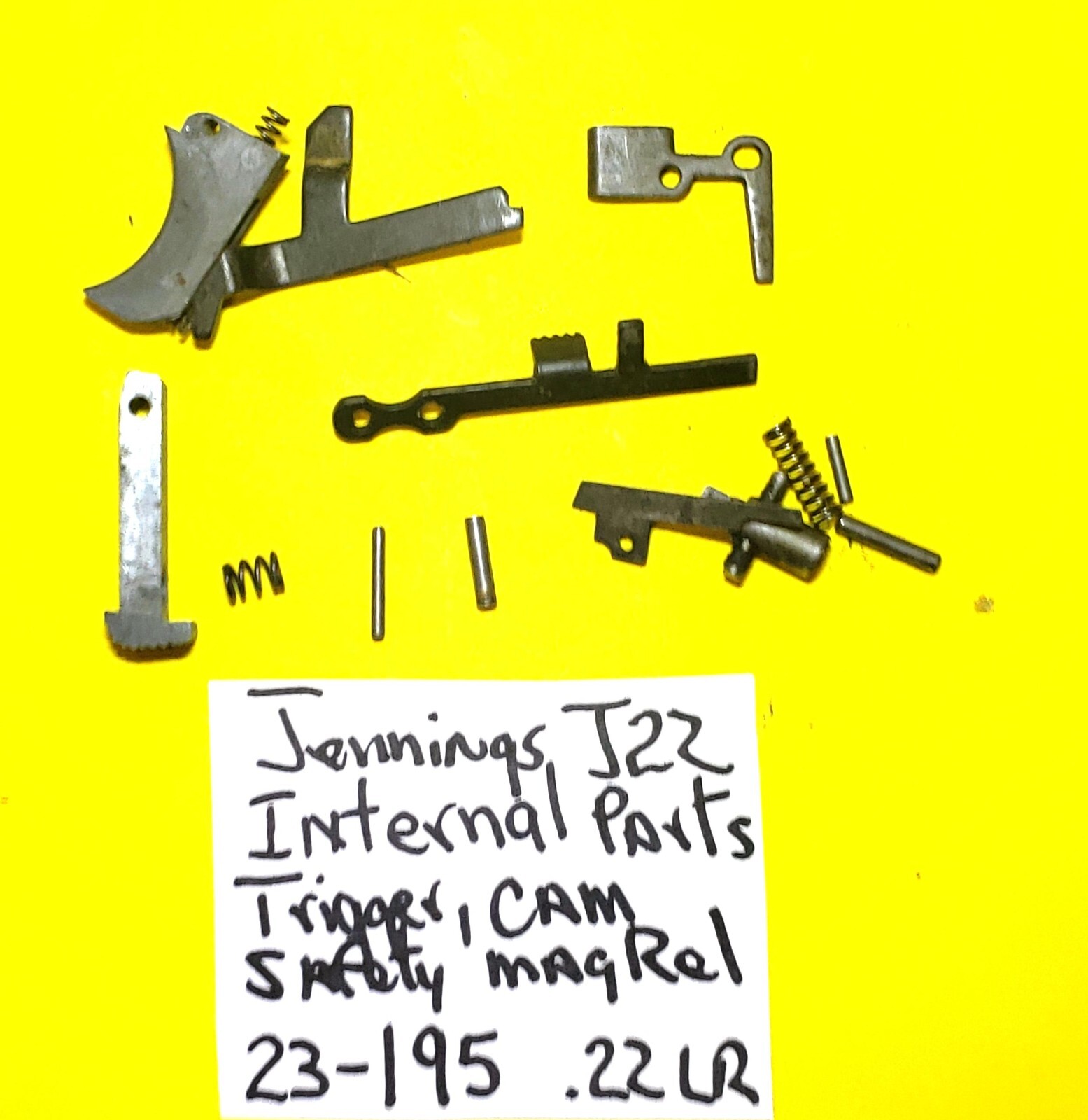 Jennings J22 22LR Mag Catch, Trigger, Ejector, Cam, Lever, Springs ...
