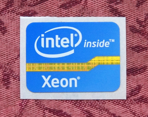 Intel Xeon Inside Sticker 15.5 x 21mm 2011 Version Sandy Bridge For ...