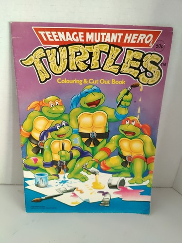 NOS Vintage Teenage Mutant Hero Turtles Play Pack Coloring Book 1990 ...
