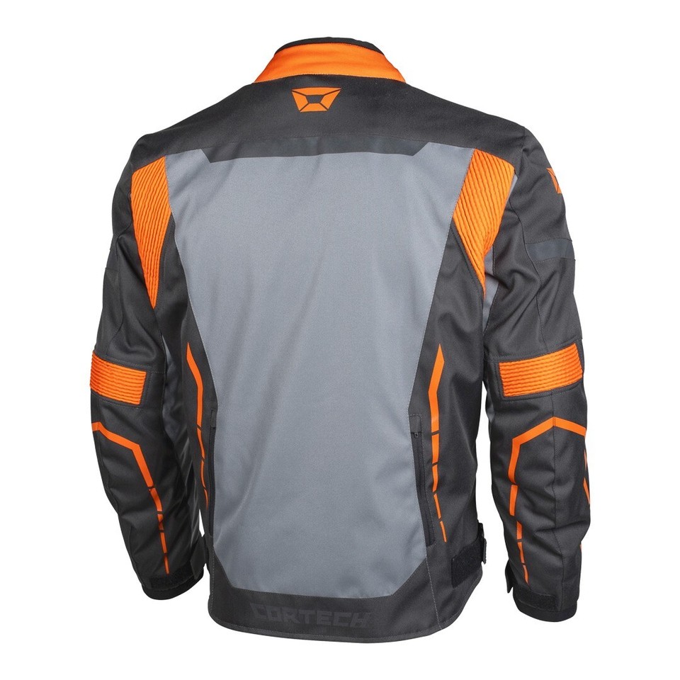 Cortech Aero-Tec Motorcycle Riding Jacket Gun/Orange Medium | eBay