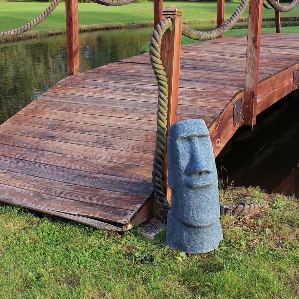 Easter Island Statue Large Moai Rock Stone Granite Appearance Tall Zen ...