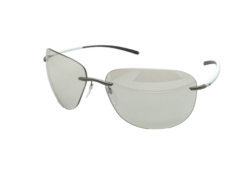 Silhouette BAYSIDE 8729 White Cool Grey/Light Q Grey Mirrored (7110 ...