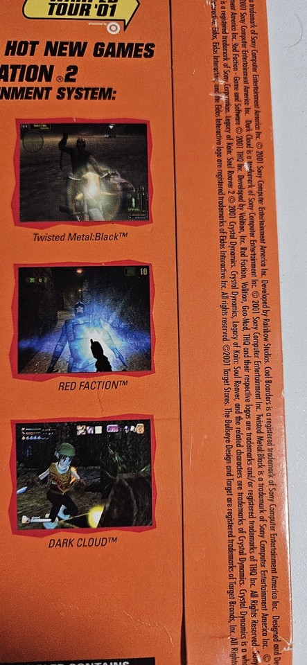 PlayStation 2 Demo Disc Van's Warped Tour 2001 Demos & Videos Package ...