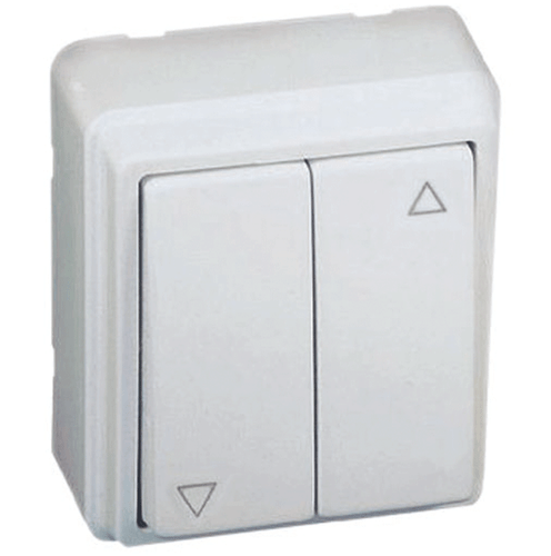 Mini Doppel Wippschalter Wipp Taster Aufputz Rolladen Schalter ...