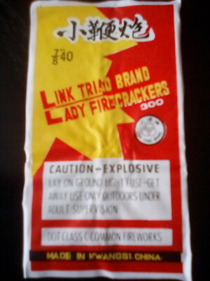Vintage firecracker label LINK TRIAD BRAND FIRECRACKER RARE Brand New ...