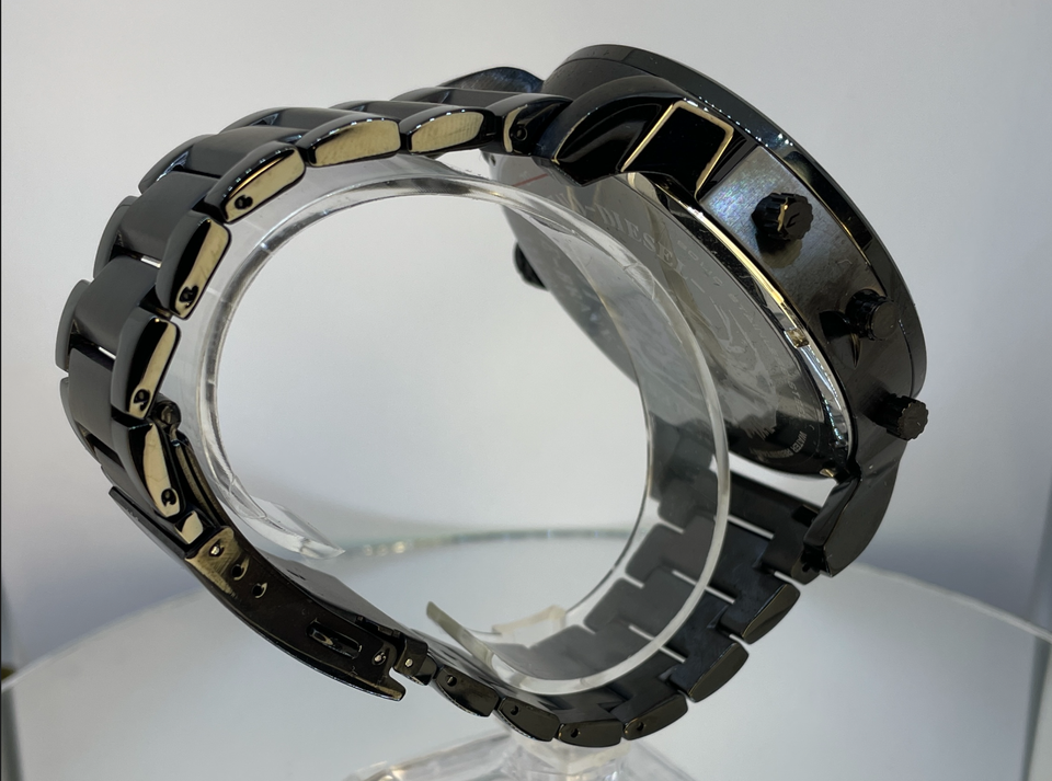 2025 NEW Diesel Men's MR. DADDY 2.0 Black Red Stainless Steel WATCH ...