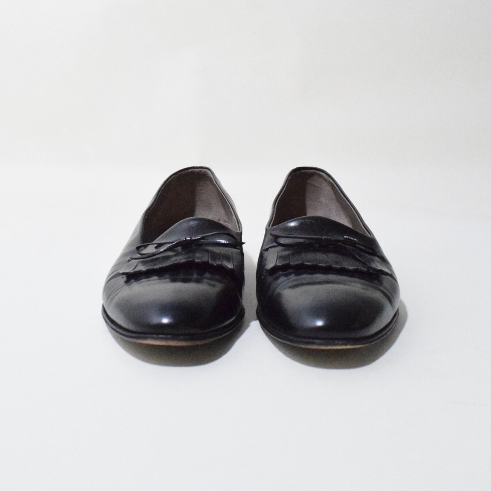 Christian Dior Mens Dress Shoes 9 Black Smooth Leathe… - Gem