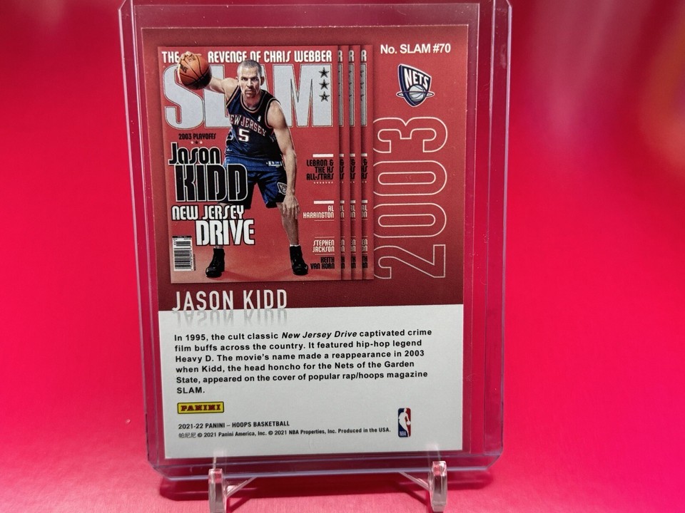 2021-22 Panini NBA Hoops - Slam #SLAM #70 Jason Kidd - New Jersey Nets ...