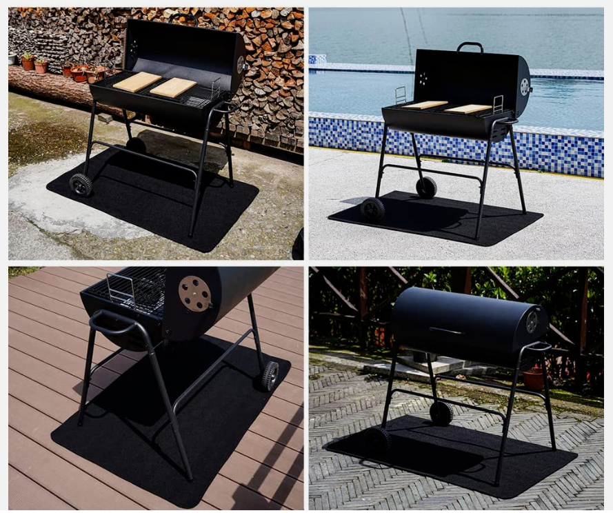 NEW Premium Thick Under Gas or Charcoal Grill Patio Deck Protect Pad 48 ...
