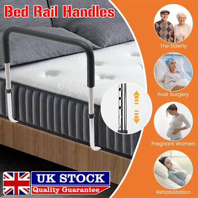 Bed Rail Handles Rail Safety Bed Assist Aid Grab Bar for Elderly Adults ...
