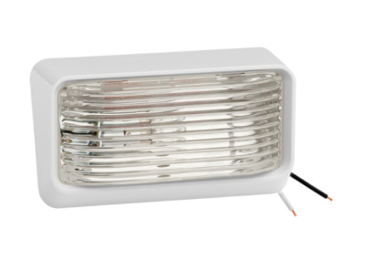 Draw-Tite Porch Light 78 Clear with White 5 Base Aluminum 34-78-515 | eBay