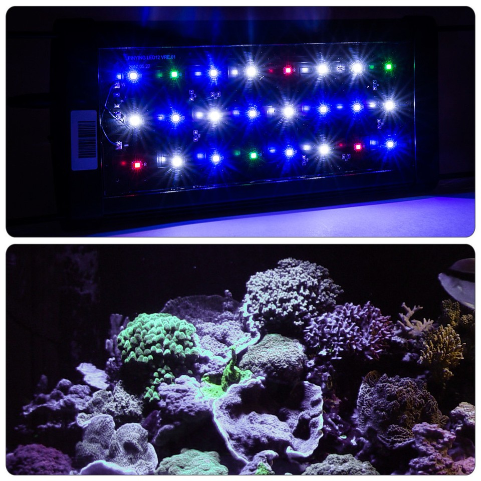 12 18 24 30 36 48 72 LED SMD Multi Color Aquarium Fish Tank Light Bar ...