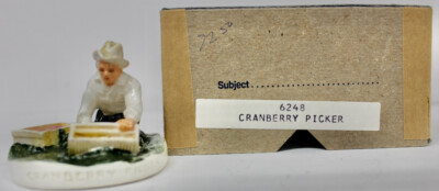 Original Vintage Sebastian Miniatures Cranberry Picker 6248 | eBay