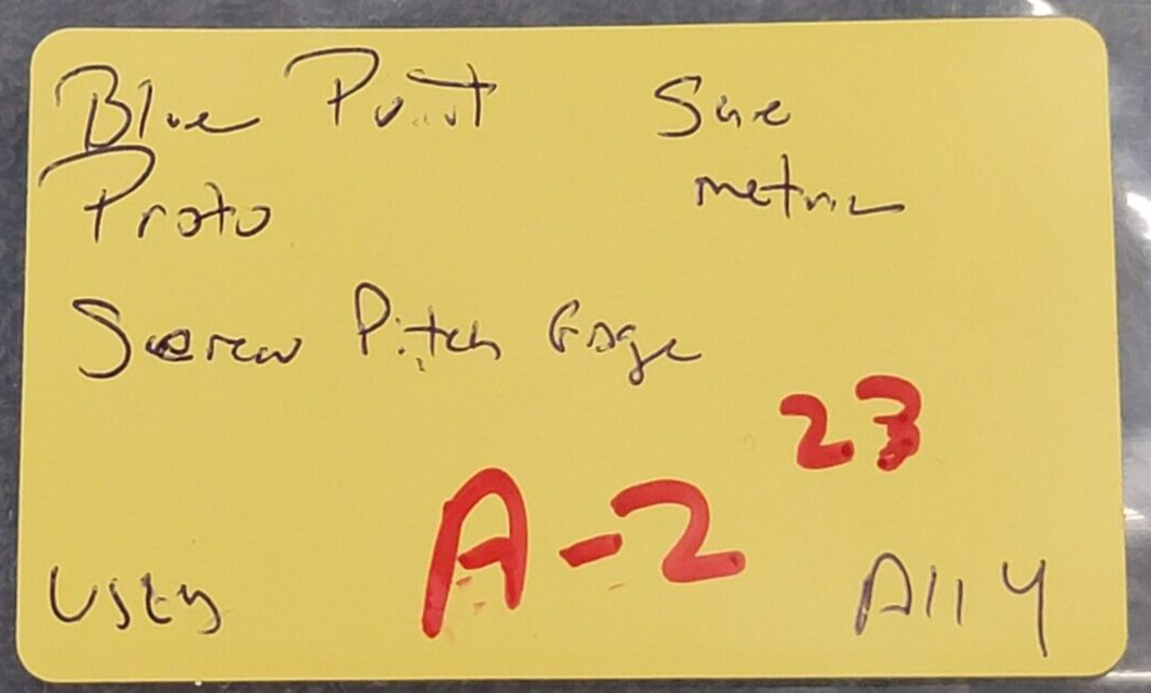 Blue Point Proto Feeler Gauge Metric Sae FBM320 FB325A 000 AA Screw ...