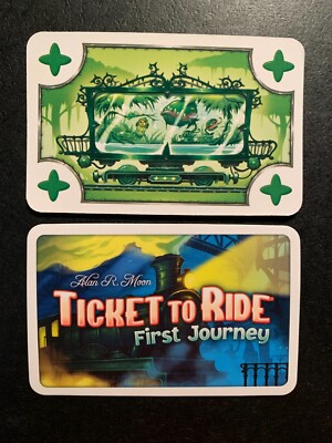 Ticket To Ride First Journey GREEN TRAIN CARD Game Replacement Piece | eBay