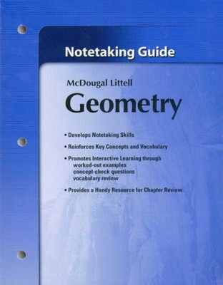 Holt McDougal Larson Geometry : Notetaking Guide Paperback Ron La ...