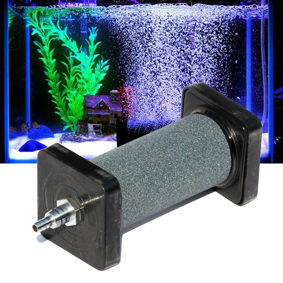 Bubble Column Pond Air Stones Aquarium Hydroponic Oxygen Diffuser Pump ...