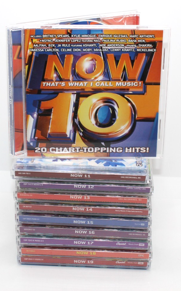 Now Thats What I Call Music Cd # 10 to 19 Lot of 10 CDs Complete Run | eBay