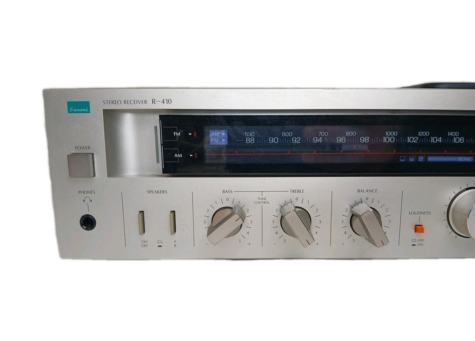 Vintage Sansui R-410 AM/FM Stereo Amplifier / Receiver w Phono Input ...