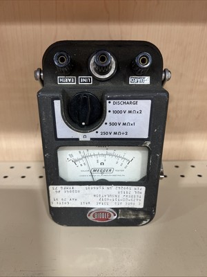 JAMES BIDDLE MAJOR MEGGER MODEL 21158 HAND CRANK VINTAGE WORKS S1 | eBay