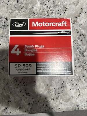 4 Pack of Spark Plugs, Motorcraft SP-509, Four, New, UPC # 031508527591 ...