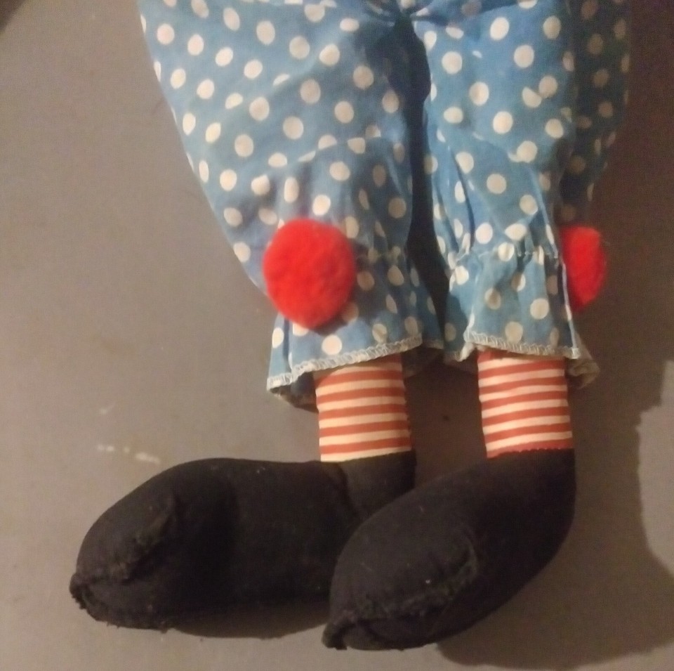Vintage 1963 Mattel Inc 19" Bozo The Clown Doll Original Outfit Yarn ...