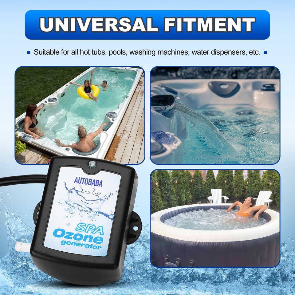 50mg/h Spa Ozone Generator, 50/60Hz Mini Cold Plunge Ozone Generator ...