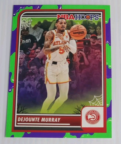 2023-24 Panini NBA Hoops Haunted Hoops Green Slime #163 Dejounte Murray ...