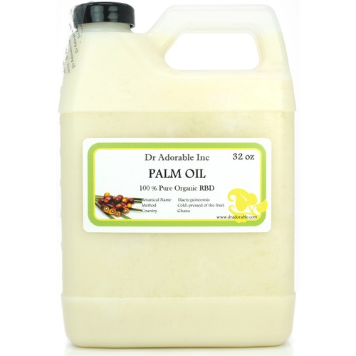 32 Oz Premium Palm Oil 100% Pure Organic Cold Pressed Best Fresh Multi ...