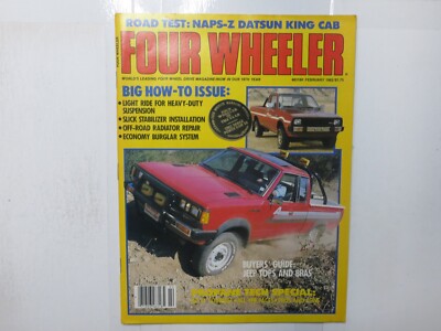 Four Wheeler Magazine February 1982 4X4 Datsun King Cab K2 | eBay