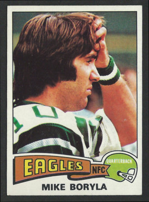 1975 TOPPS #417 MIKE BORYLA Philadelphia Eagles ROOKIE - Crease Free | eBay