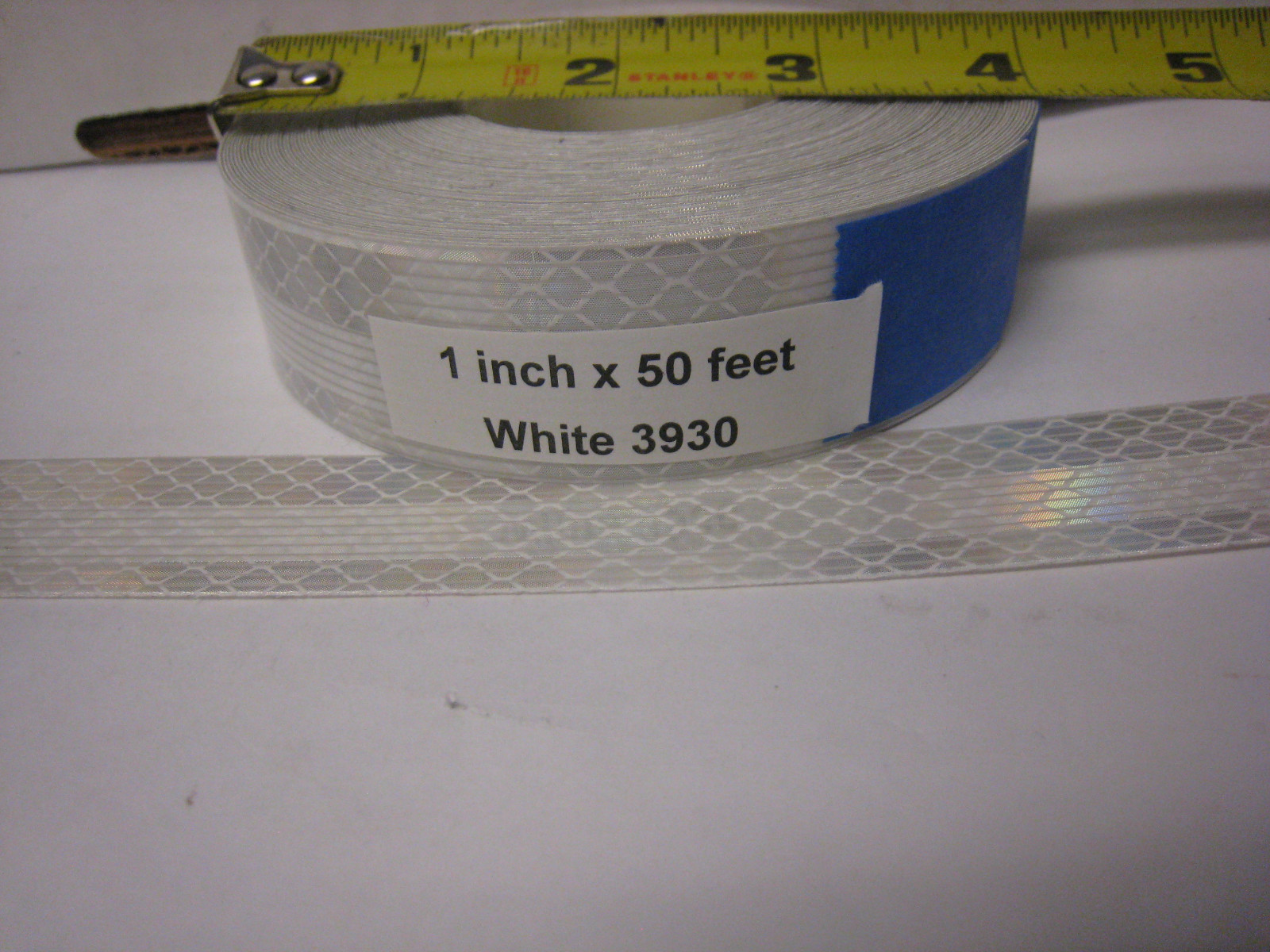 3M White 3930 High Intensity Prismatic Reflective Tape 1" X 50 feet | eBay