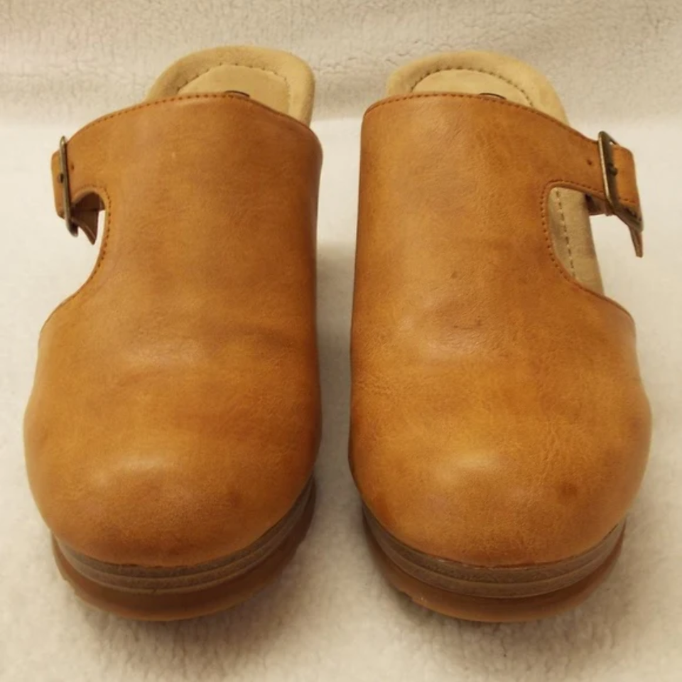 "AS IS" Tony Little Cheeks Cutout Buckle Comfort Clog -8M AI325-J | eBay