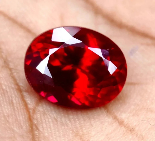 4.80 CT Natural Blood Red Ruby Oval Cut Loose Gemstone Mozambique | eBay
